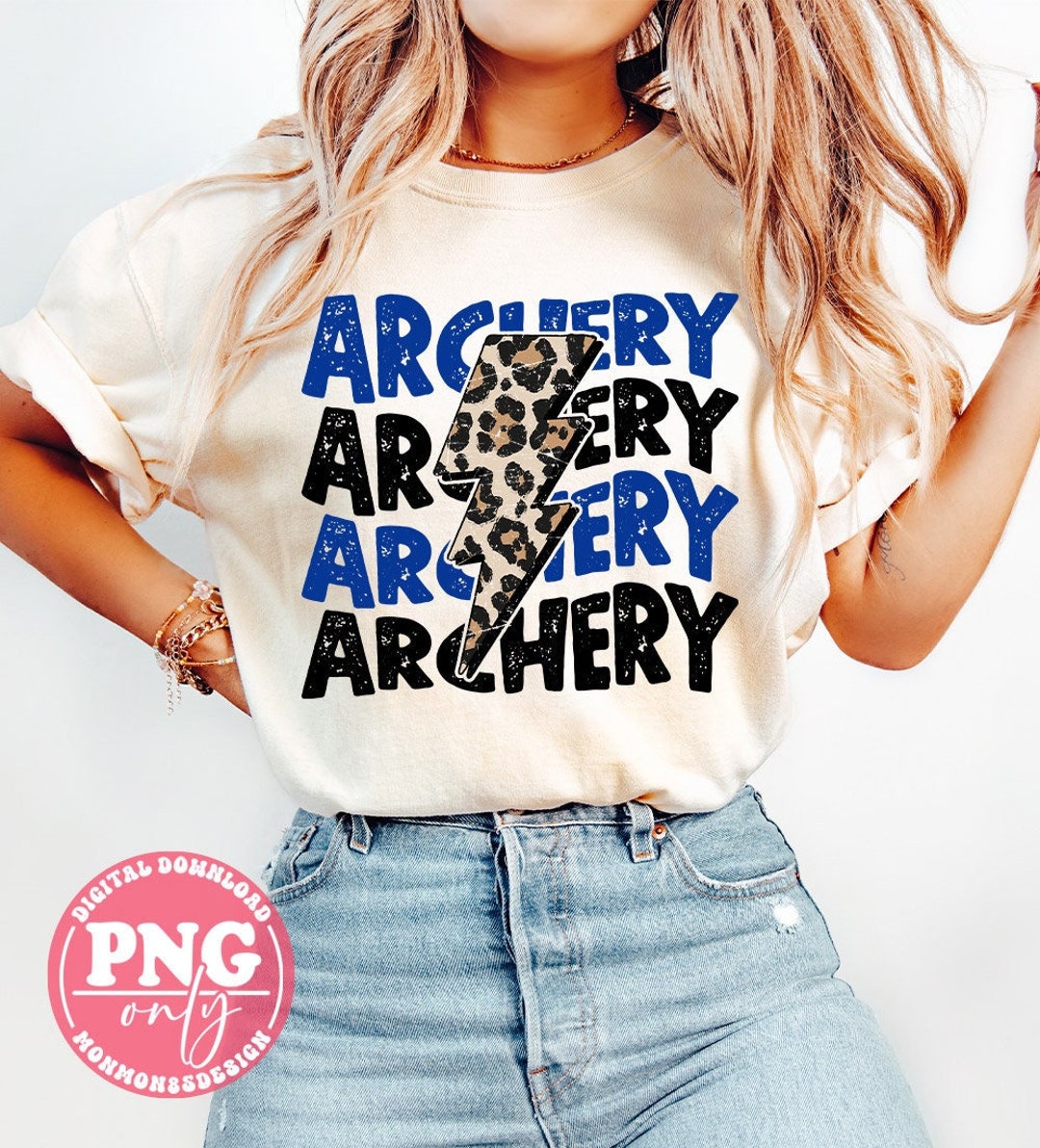 Archery Life Png, Archery Blue PNG, Leopard, Team Spirit, Mascot, Mom, Sublimation Design ...