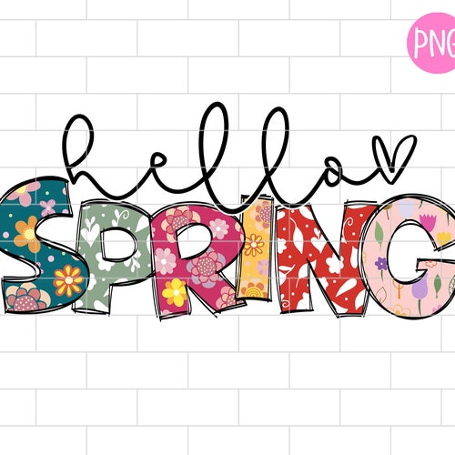 Hello Spring Png Happy Spring Happy Easter Funny Easter - Etsy
