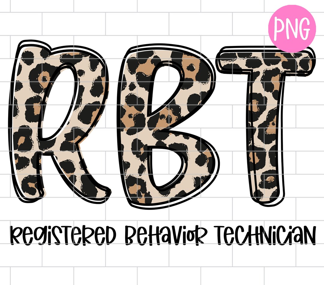 RBT Registered Behavior Technician PNG, Leopard, Behavior Technician ...