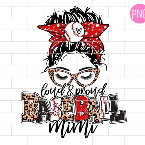 Baseball and Softball Mimi Png Sublimation Design Download - Etsy