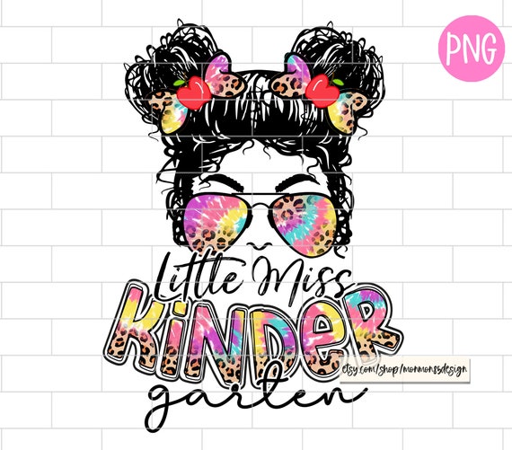 Little Miss Kindergarten PNG Kindergarten Back to School Tie - Etsy