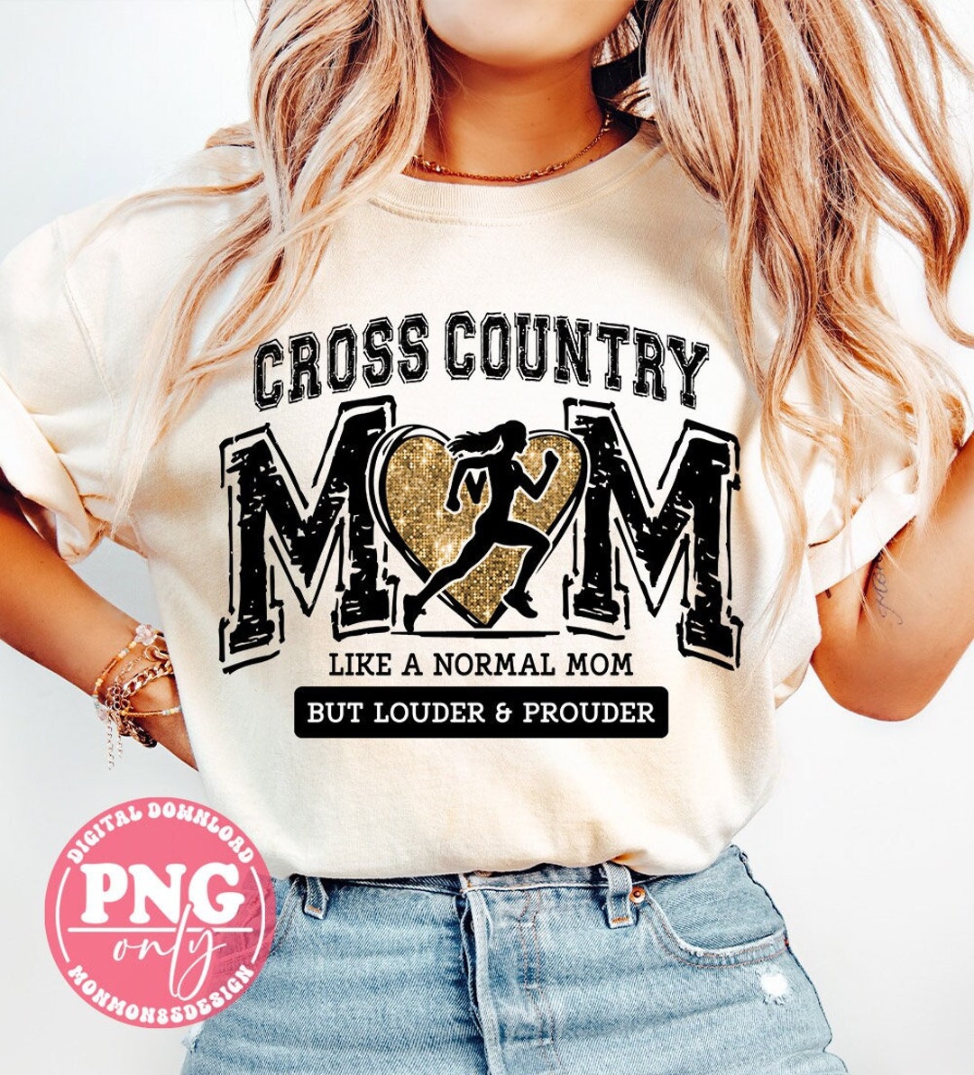 Cross Country Mom PNG, Varsity, Distressed, Cross Country Mama, Loud ...