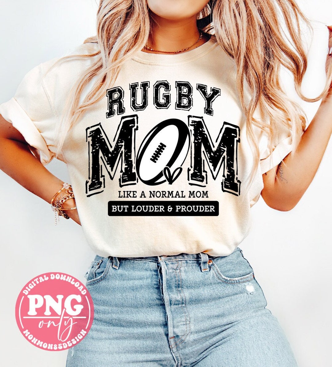 Rugby Mom PNG, Varsity, Distressed, Rugby Mama, Loud and Proud Rugby ...