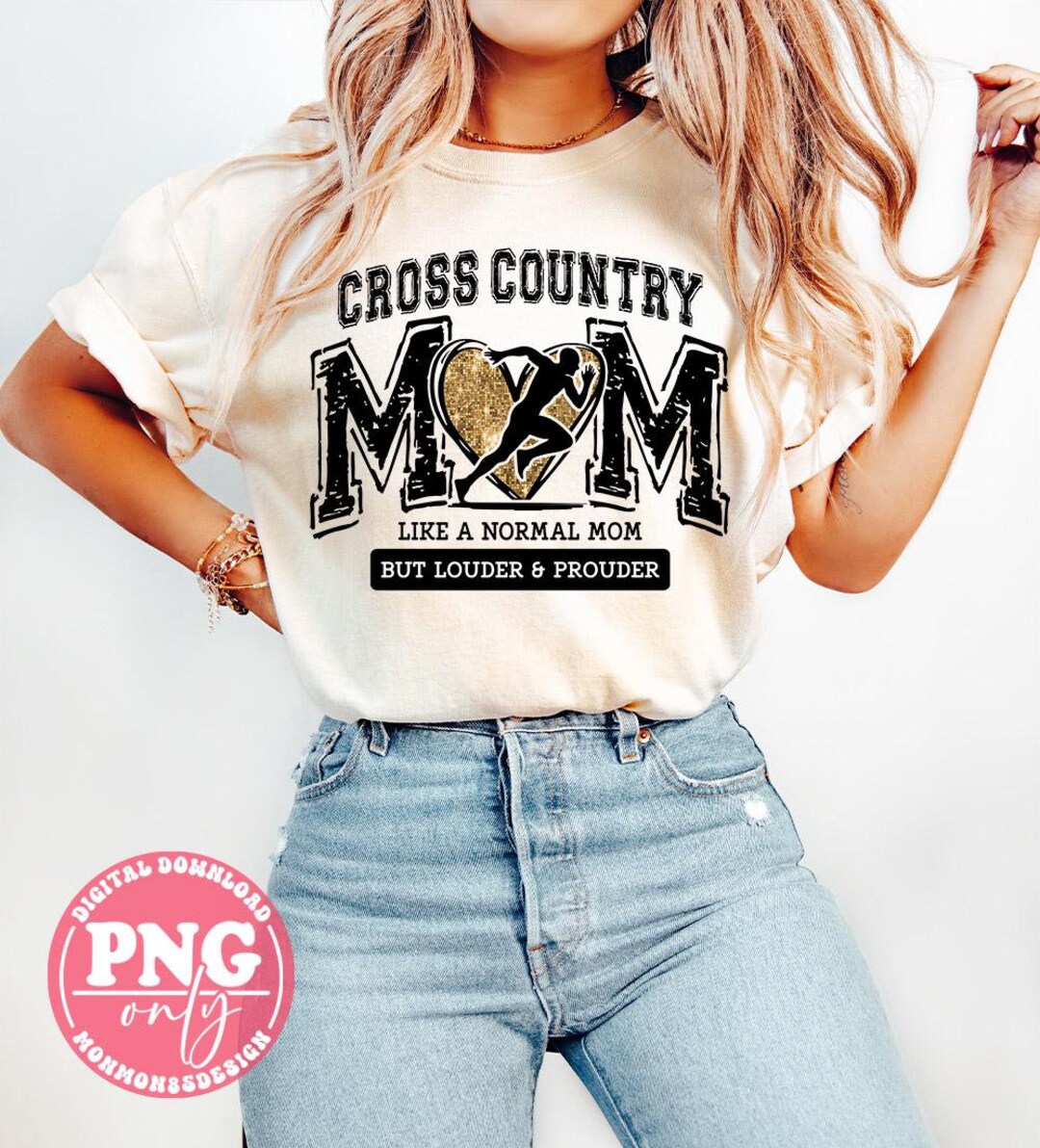 Cross Country Mom PNG: Loud & Proud Sublimation Design (digital ...