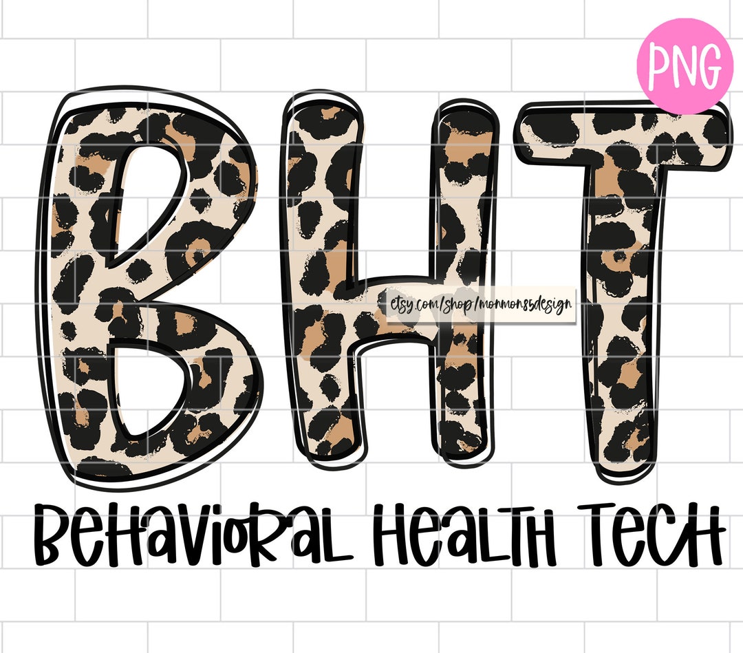 BHT Behavioral Health Tech PNG, Leopard, Behavioral Therapist ...