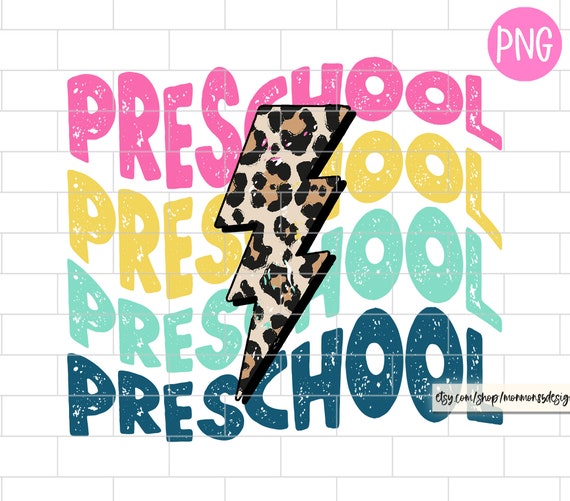 Preschool Png Preschool Teacher PNG Back to School Squad - Etsy