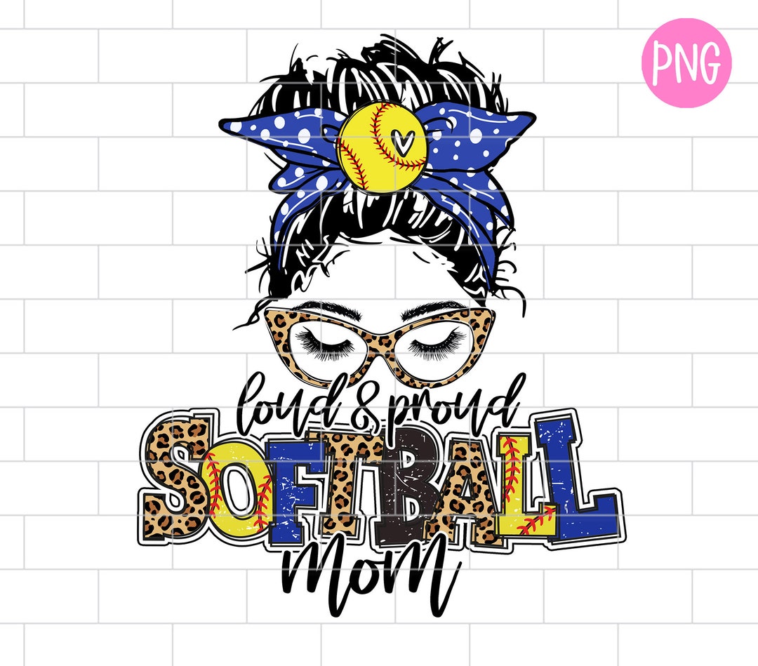 Leopard Softball Mom PNG: Blue Sublimation Design (digital Download) - Etsy