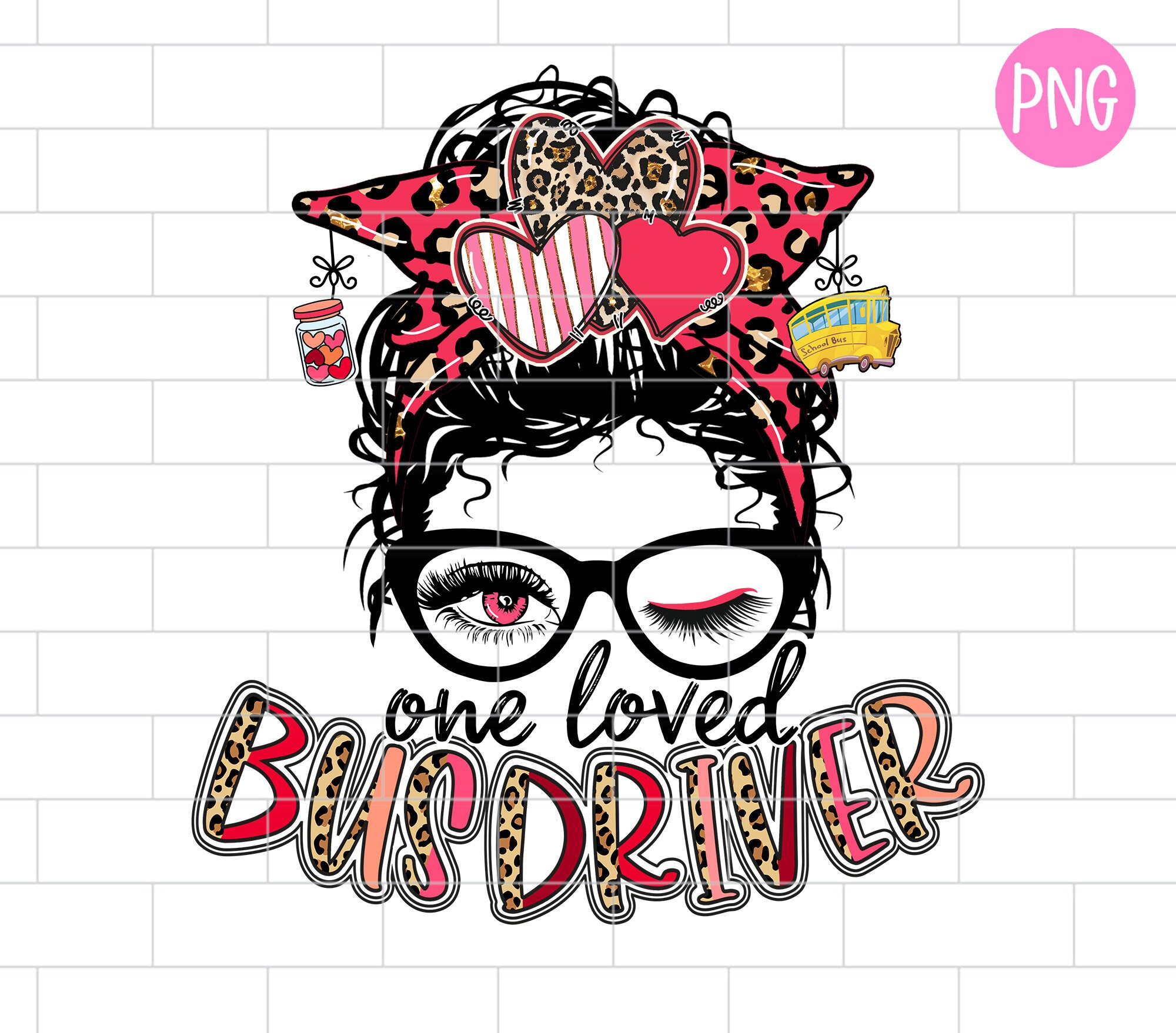 Bus Driver Valentine's Day Png, One Loved Bus Driver, Funny Valentine ...