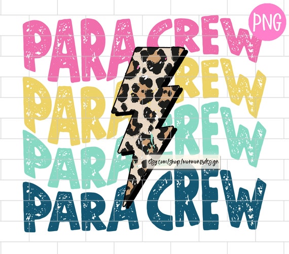 Para Crew Png Paraprofessional Back to School Squad First - Etsy