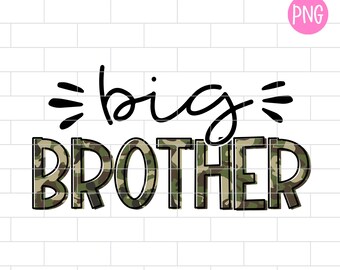 Big Brother PNG Digital Design Sublimation Designs - Etsy