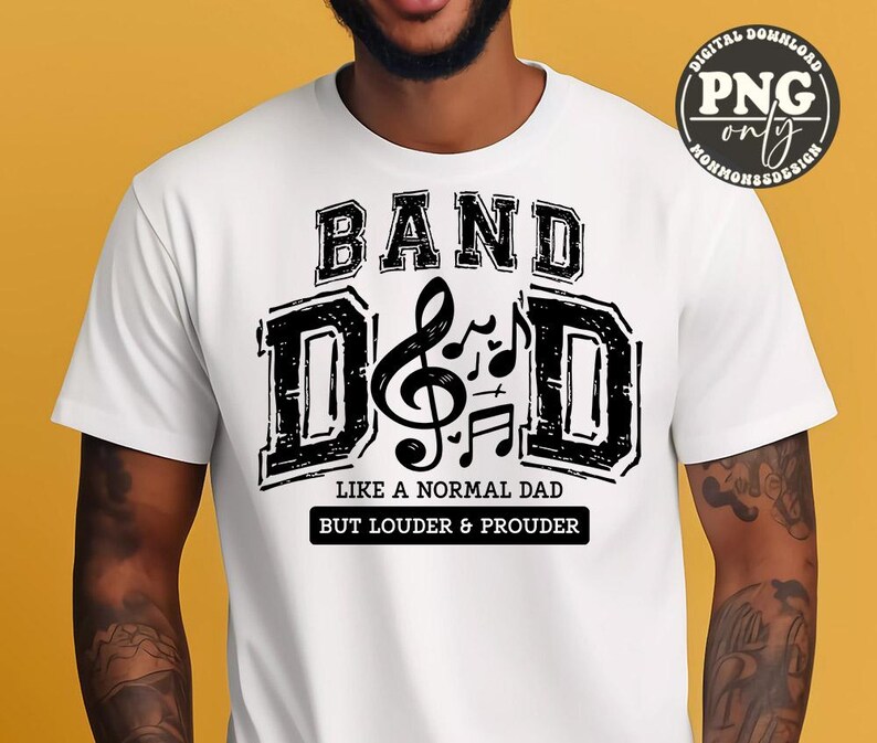 Band Dad PNG: Varsity Distressed Sublimation Design (digital Download ...