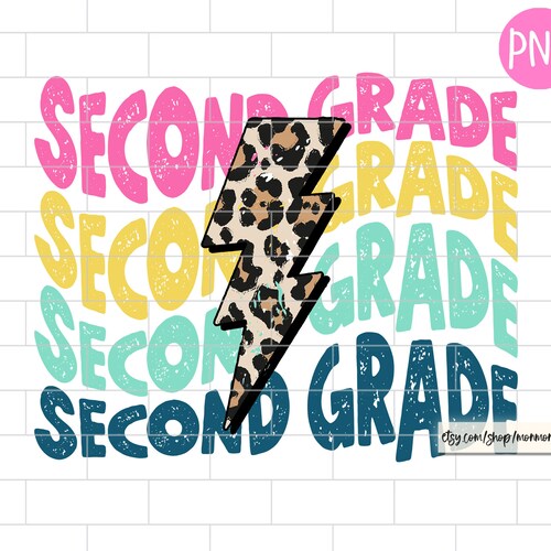 Hello Second Grade Png Hello 2nd Grade Png Back to School - Etsy