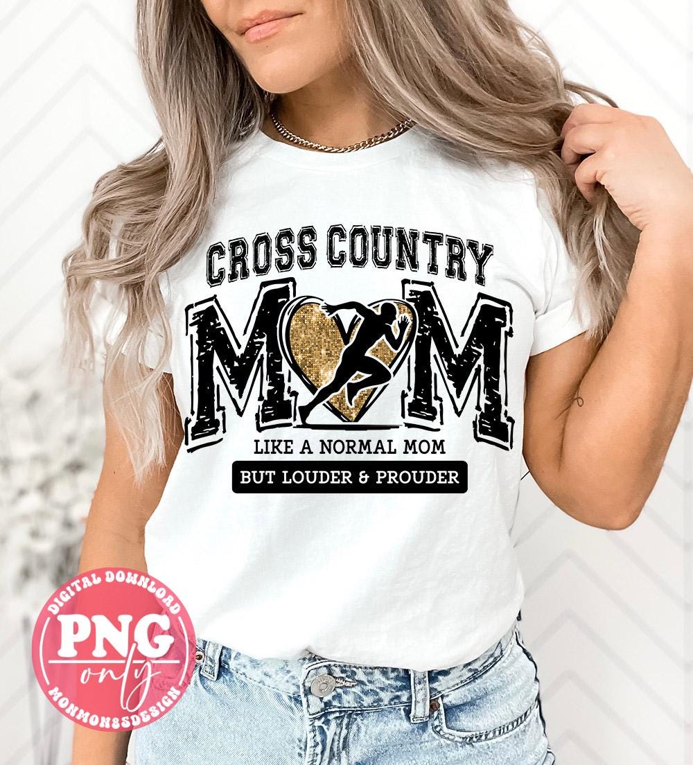 Cross Country Mom PNG: Loud & Proud Sublimation Design (digital ...