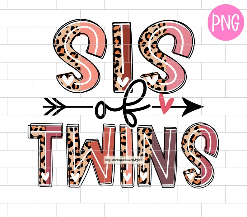 Sis of Twins PNG Mothers Day Twin Sister Big Sister - Etsy