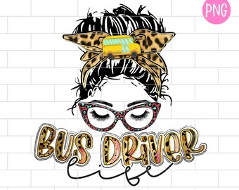 Bearded Man School Bus Driver Life Png Sublimation Design - Etsy