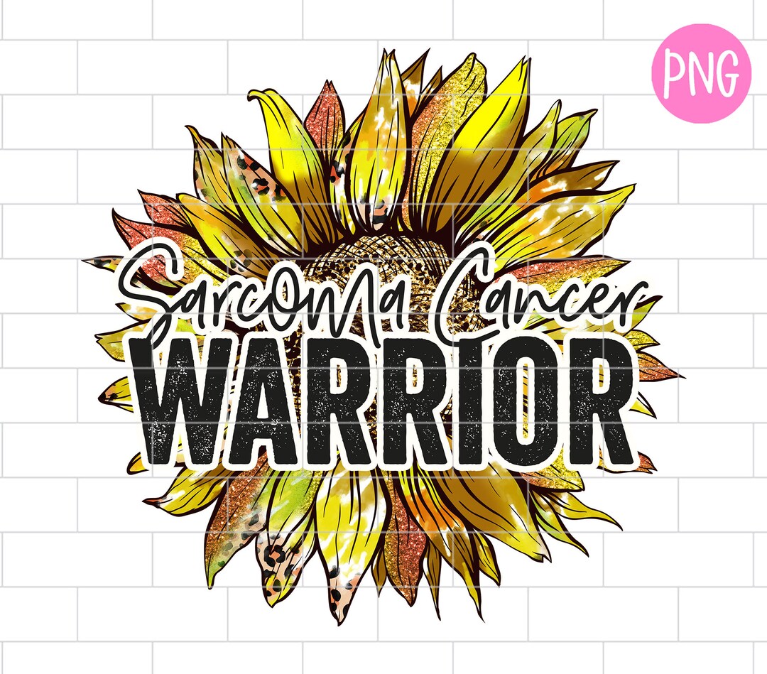 Sarcoma Cancer Warrior PNG Sunflower Awareness Leopard Mom - Etsy