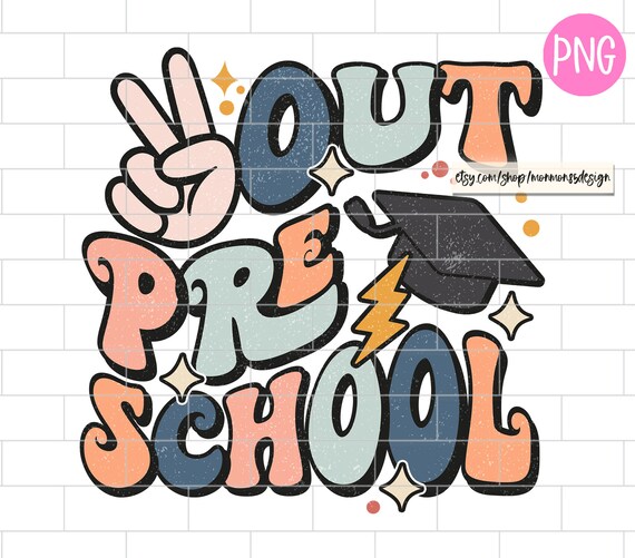 Peace Out Preschool PNG Last Day of School Preschool - Etsy