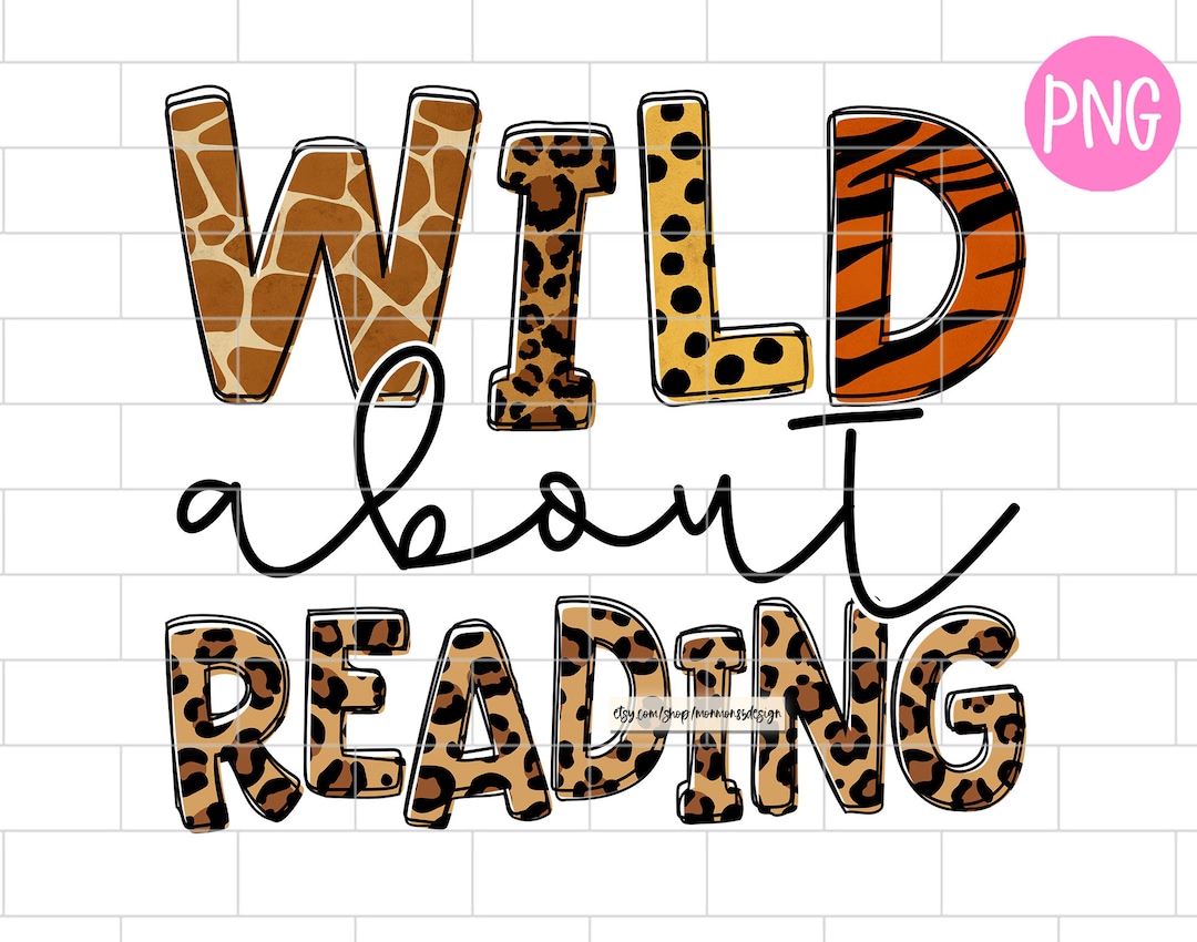 Wild About Reading PNG: Leopard Teacher Design (digital Download) - Etsy