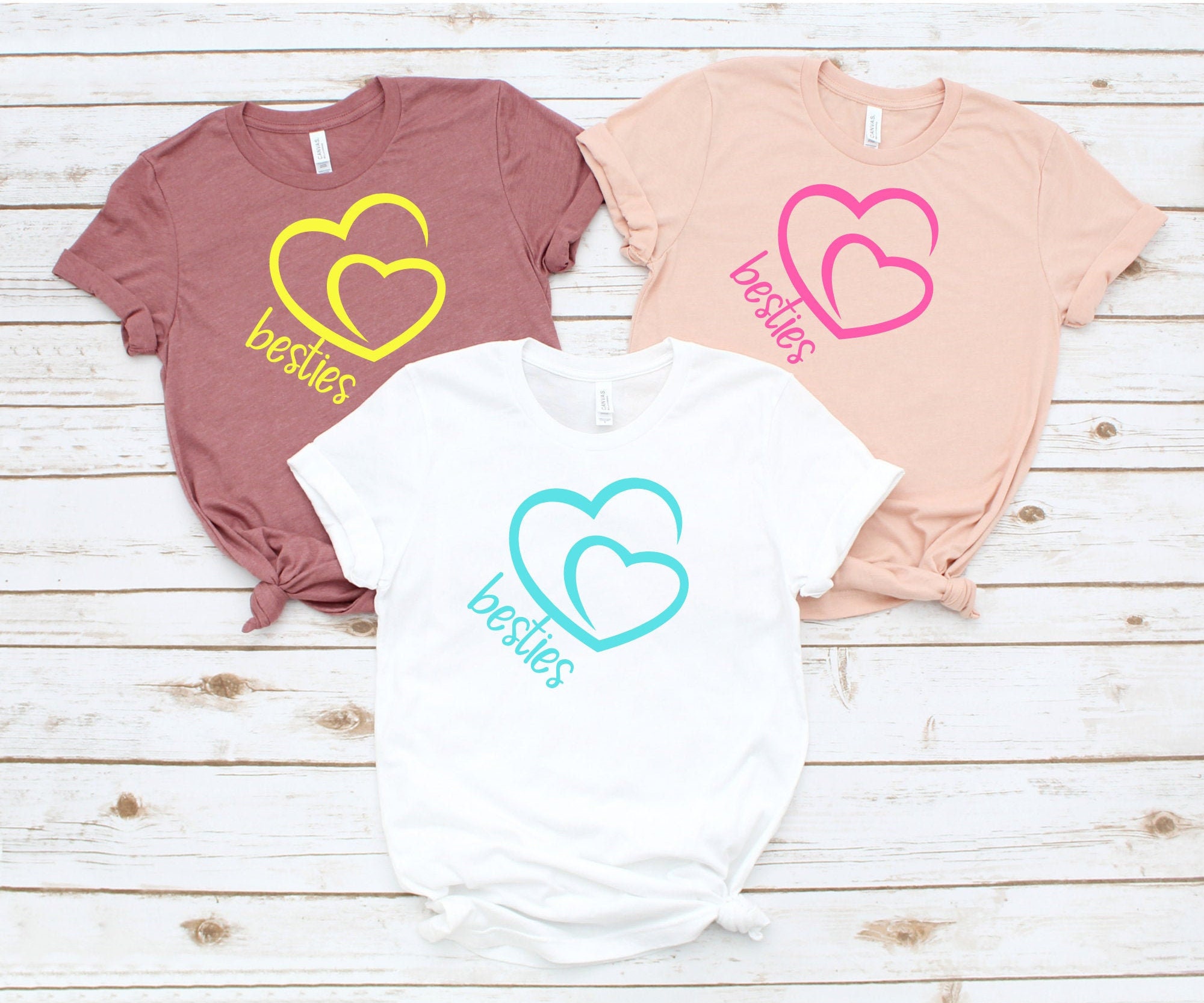 Matching Three Best Friend Shirts