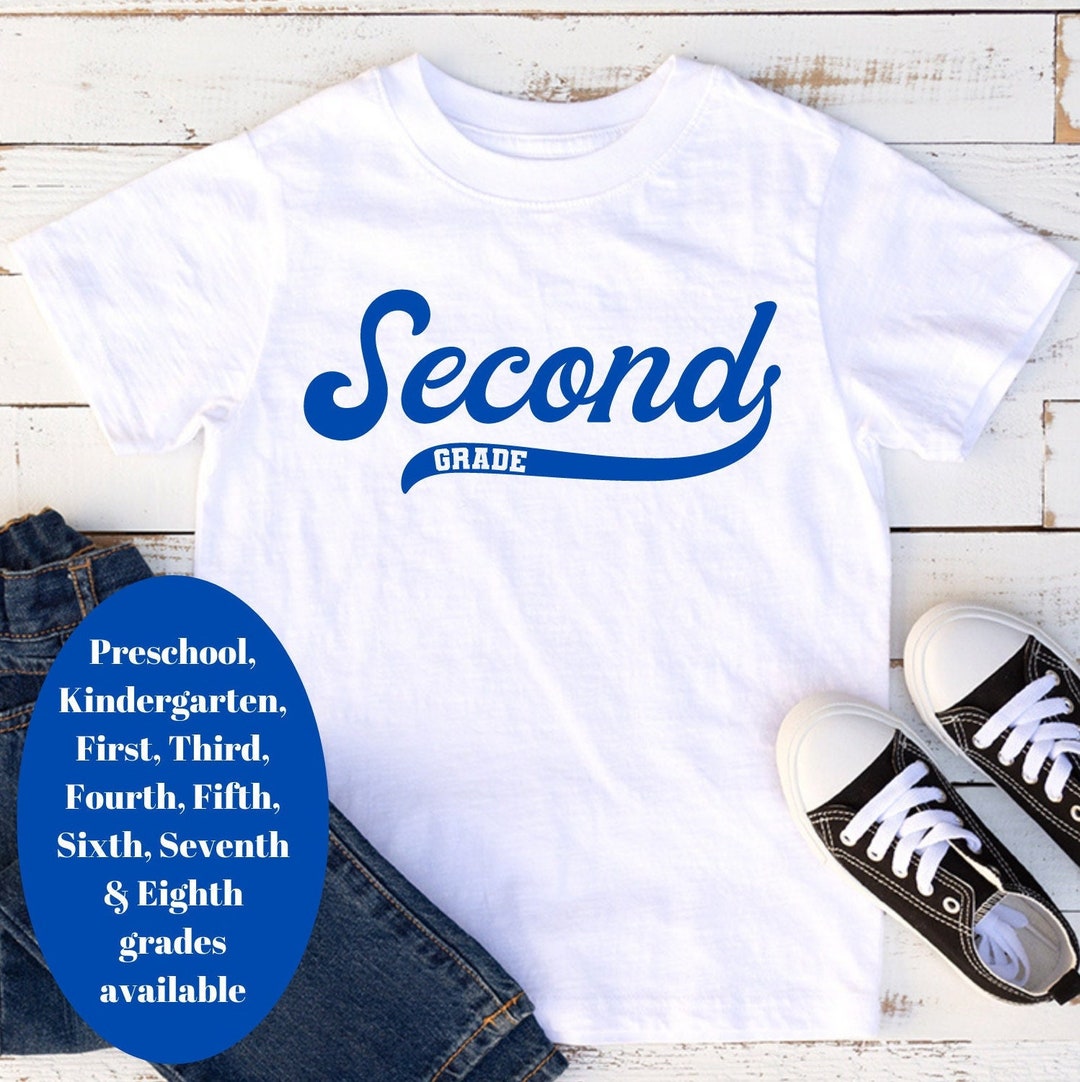 Second Grade Shirt, First Day of School Shirt, 2nd Grade Teacher Shirt ...