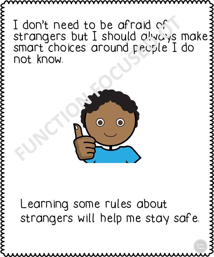 Stranger Safety Social Story: Printable Kids' Safety Narrative (PDF ...