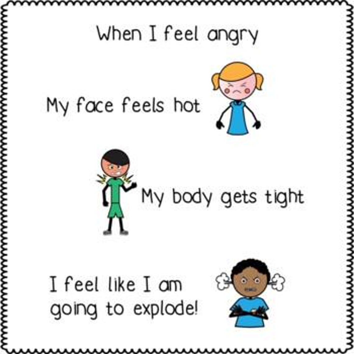 Anger Social Story - "when I Feel Angry"- Printable Emotional ...