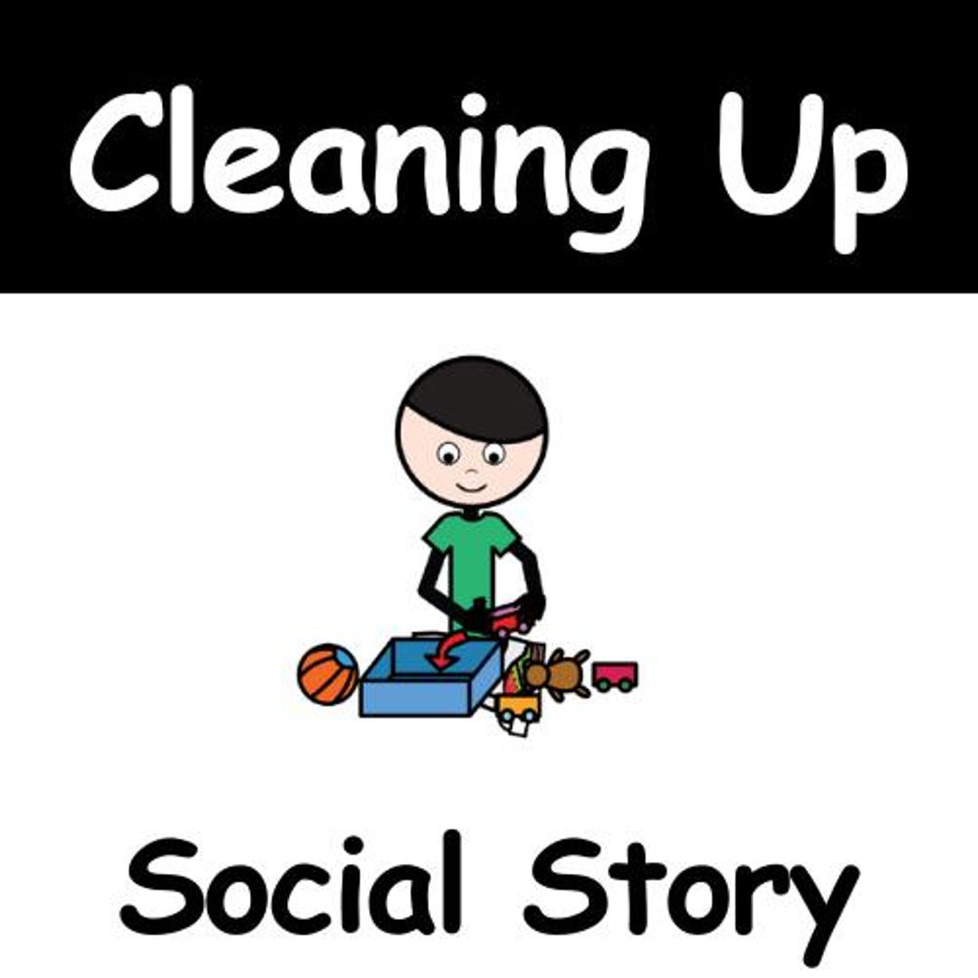 Cleaning up Social Narrative - Digital Printable Story for Children - Etsy