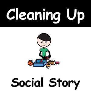 Cleaning up Social Narrative - Digital Printable Story for Children - Etsy