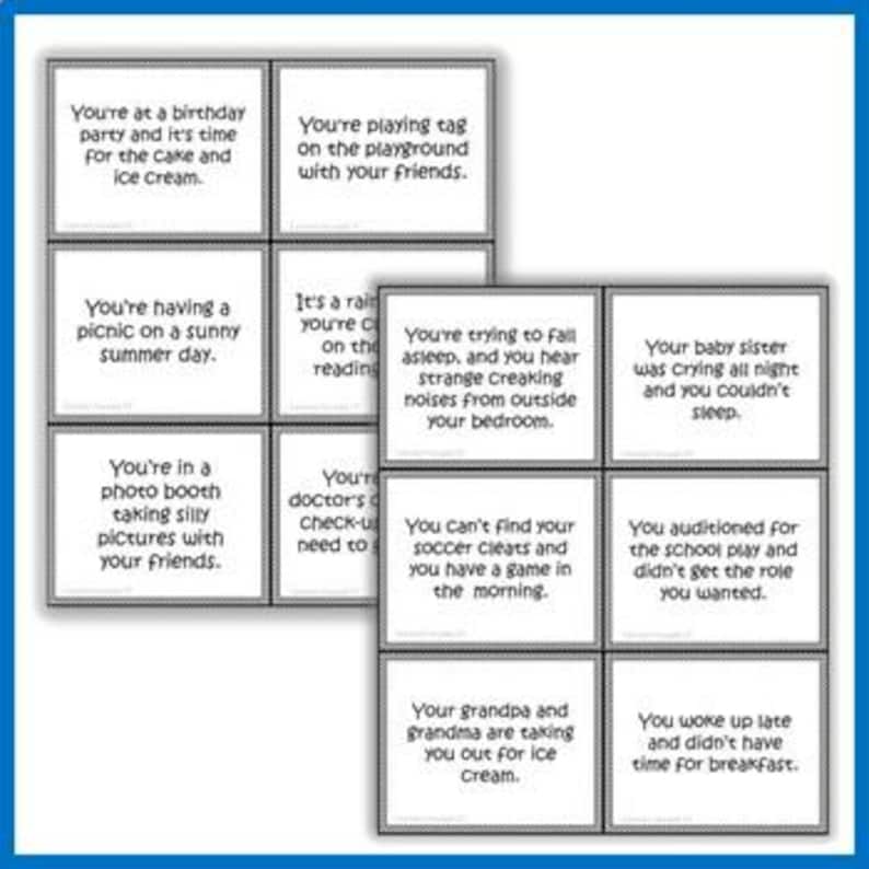 Social Emotional Regulation Scenario Task Cards - Digital Printable for ...