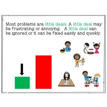 Big Deal Little Deal Social Story: Behavior Regulation Printable (PDF ...