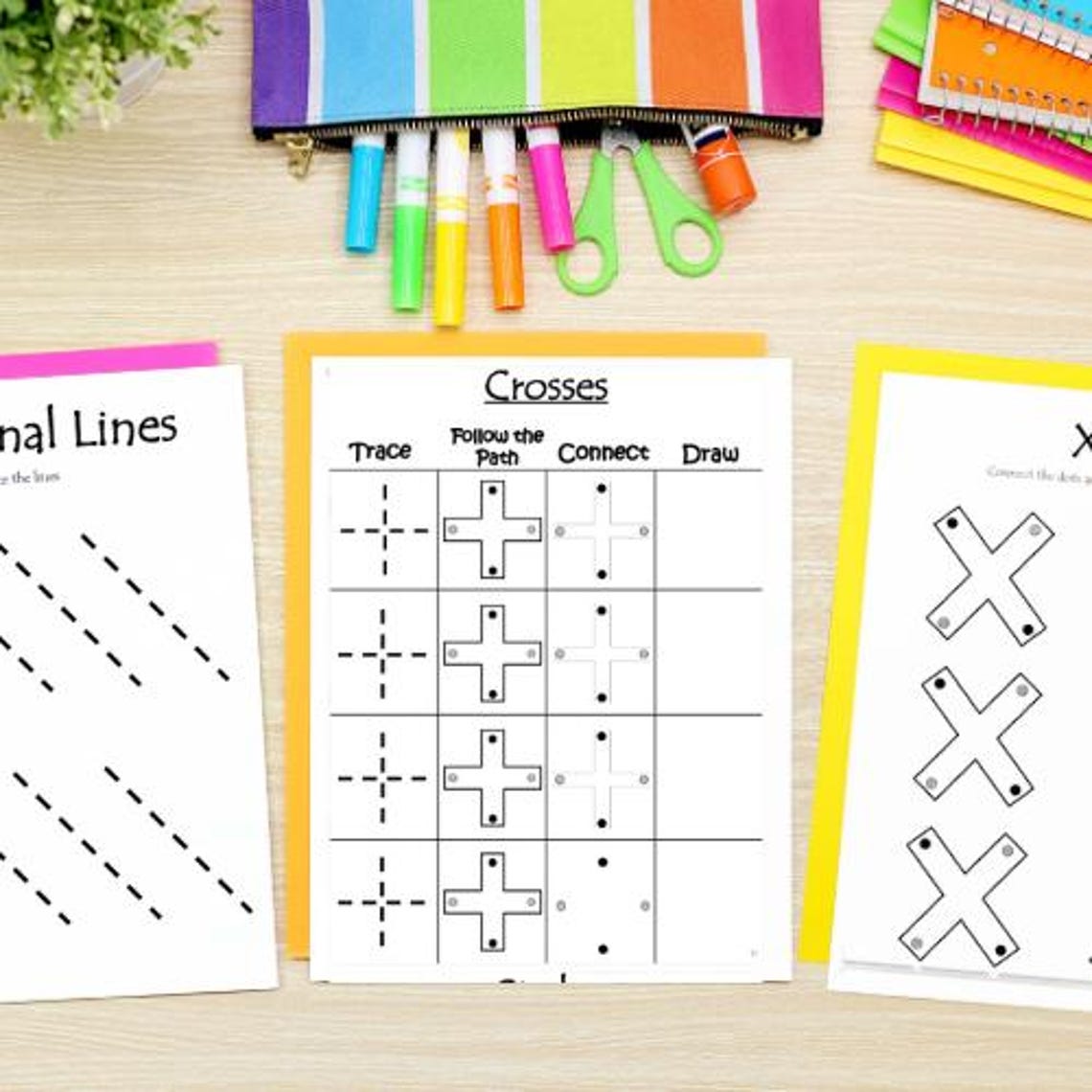Pre-writing Strokes & Shapes Packet - Fine Motor OT Preschool Tracing ...