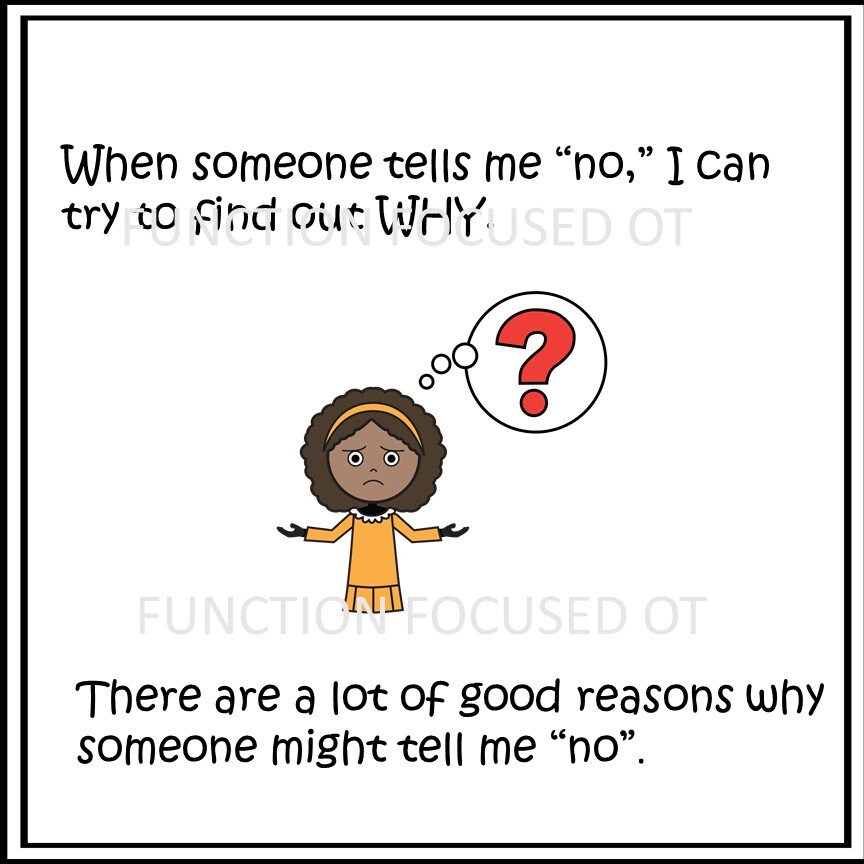 Accepting No Social Story: Emotional Regulation & Coping Skills ...