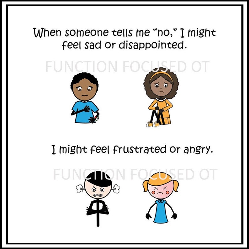 Accepting No Social Story: Emotional Regulation & Coping Skills (digital Download) - Etsy
