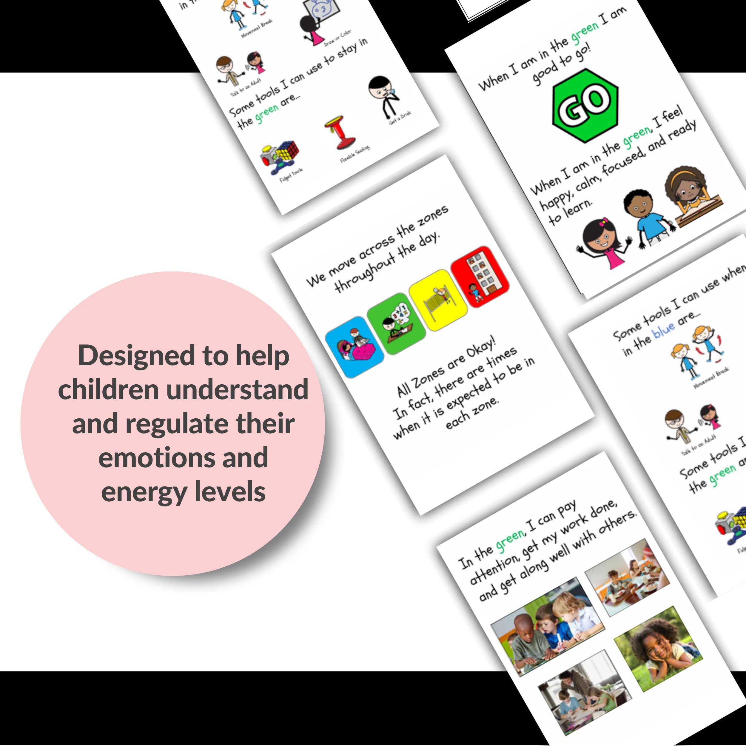 Zones of Regulation Inspired Social Story- SEL OT SPED - Etsy