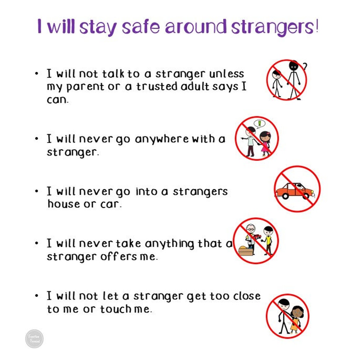 Stranger Safety Social Story Digital Book | Etsy