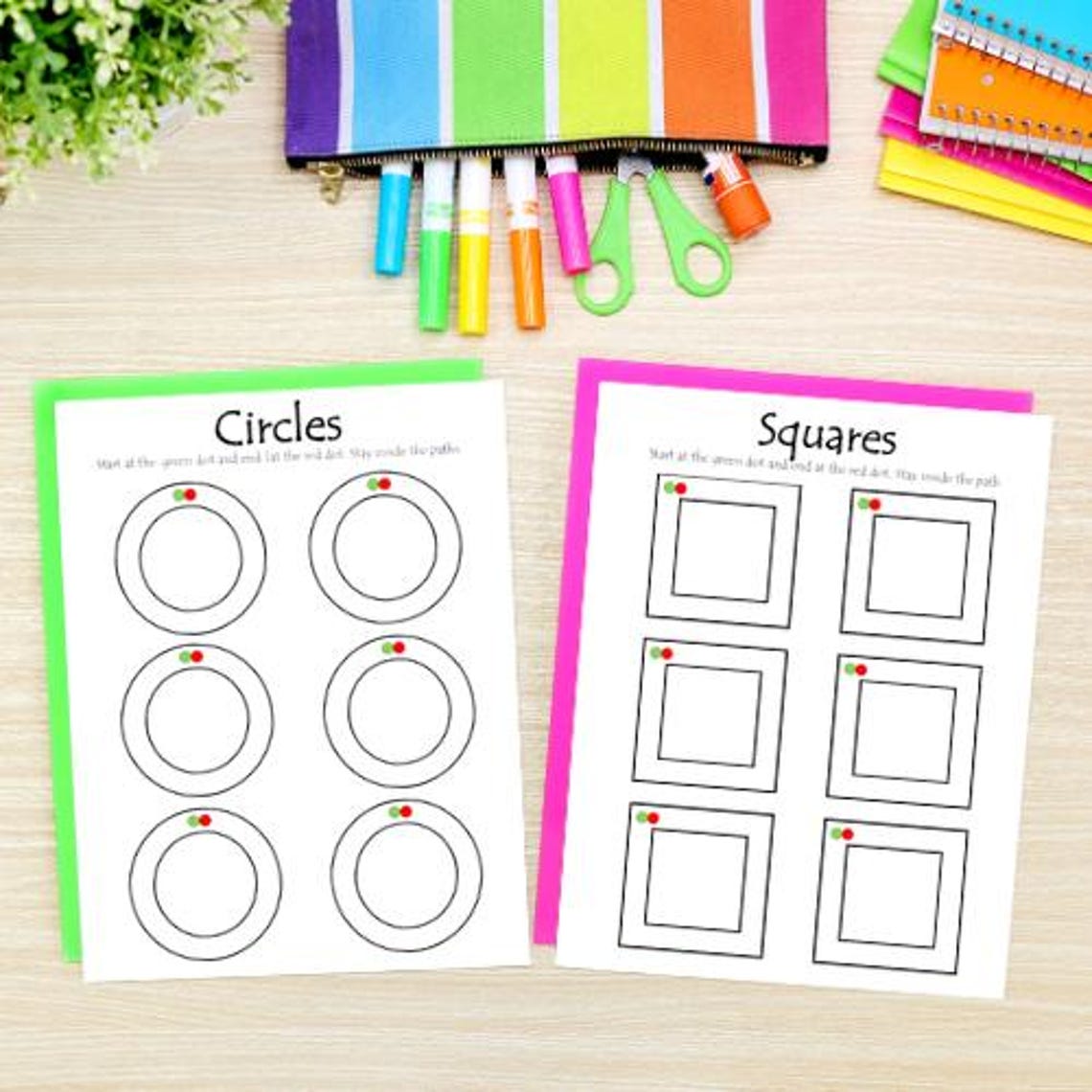 Pre-writing Strokes & Shapes Packet - Fine Motor OT Preschool Tracing ...