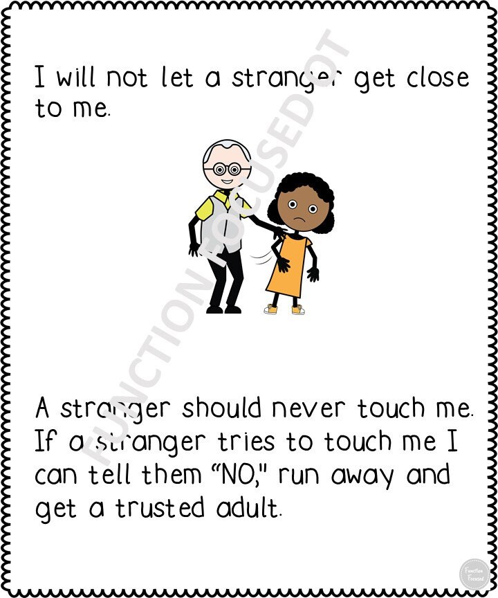 Stranger Safety Social Story - Digital Book- Printable Download for ...