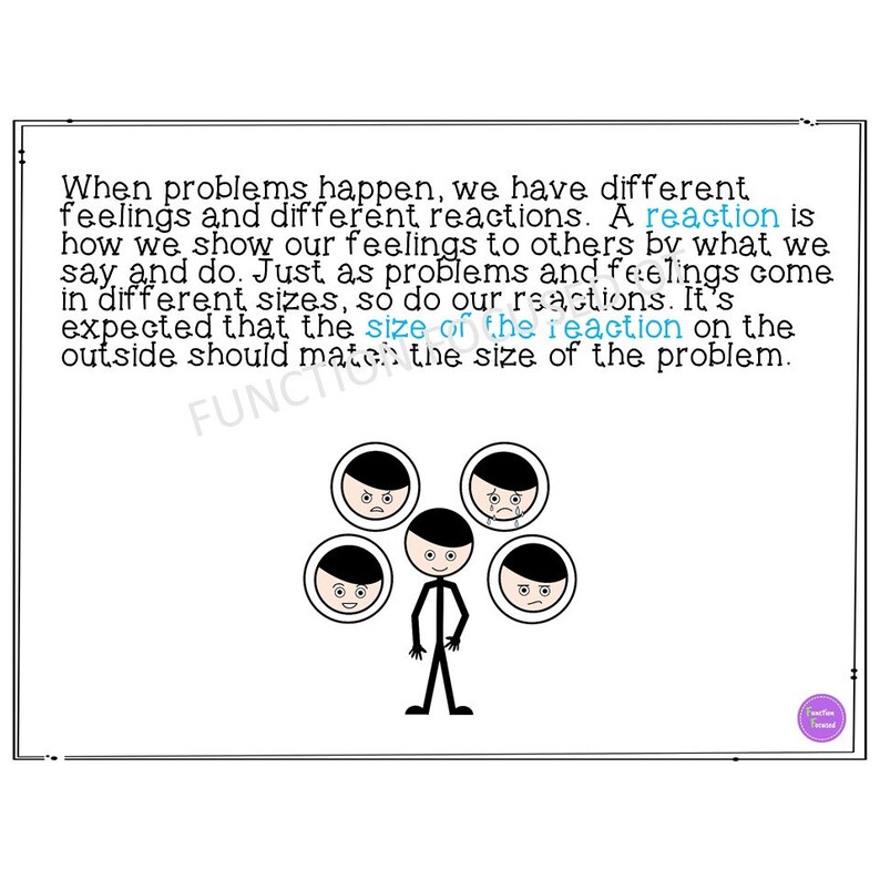 Size of the Problem Social Story - Social Emotional Learning - Digital ...