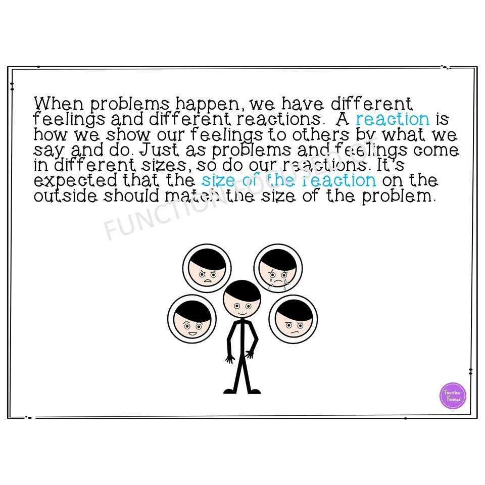 Size of the Problem Social Story - Social Emotional Learning - Digital ...