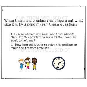 Size of the Problem Social Story - Social Emotional Learning - Digital ...