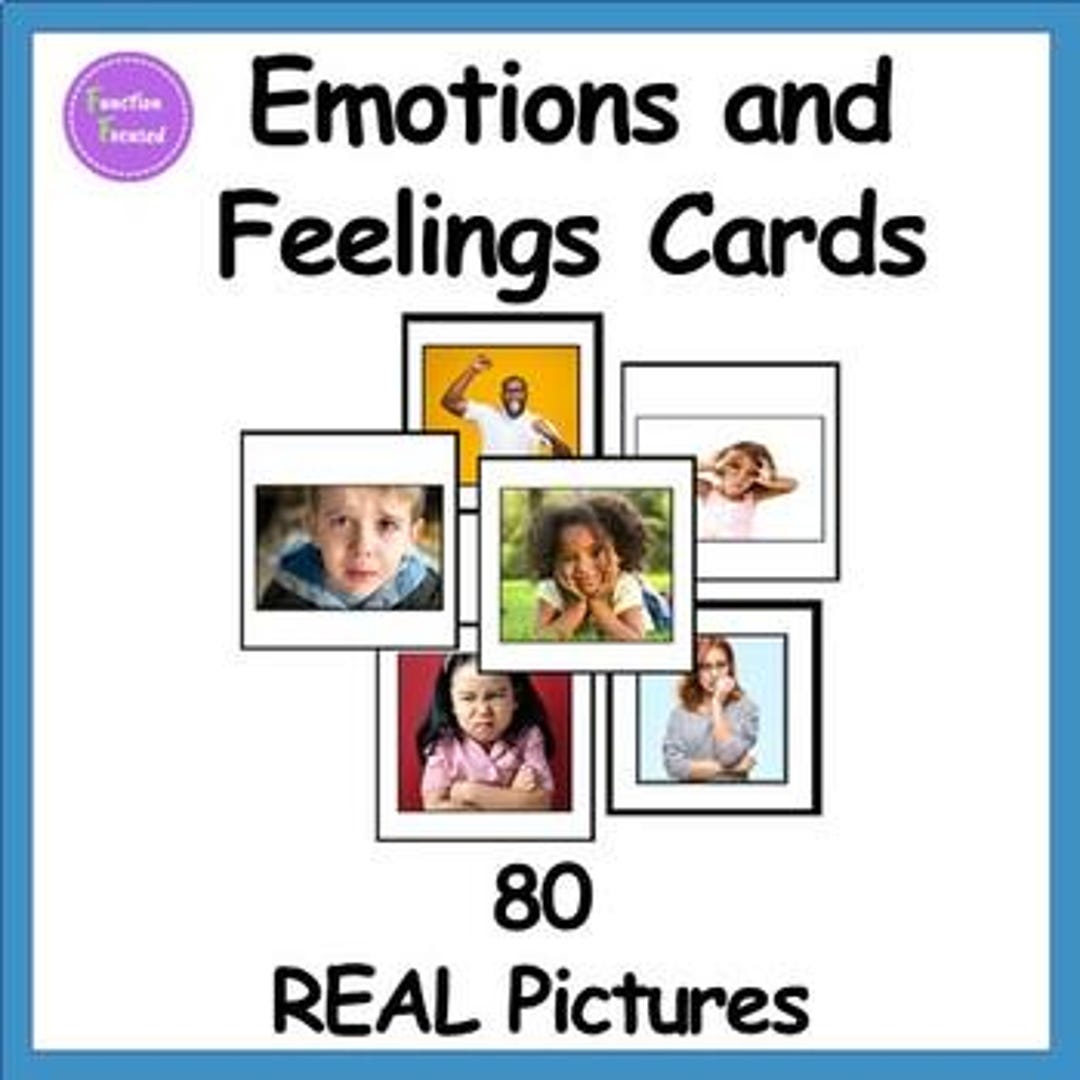 Emotions and Feelings Cards - REAL Pictures for Social Emotional ...
