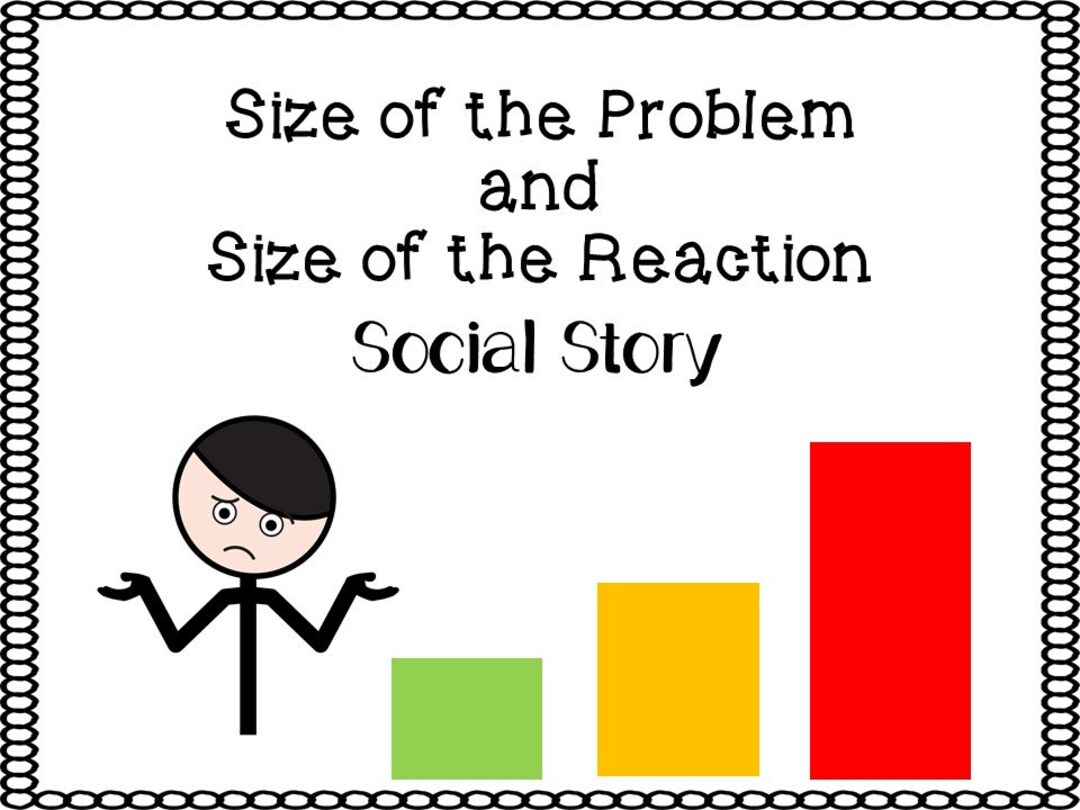 Size of the Problem Social Story Social Emotional Learning - Etsy
