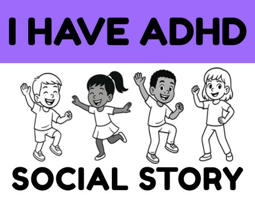 I Have ADHD Social Story - Etsy