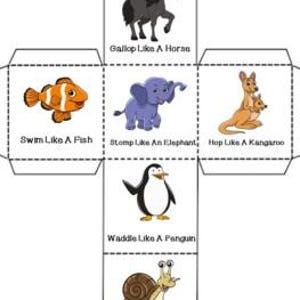 Animal Walk Dice Game - Sensory Movement & Brain Break Printable for ...