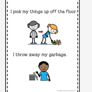 Cleaning up Social Narrative - Digital Printable Story for Children- OT ...