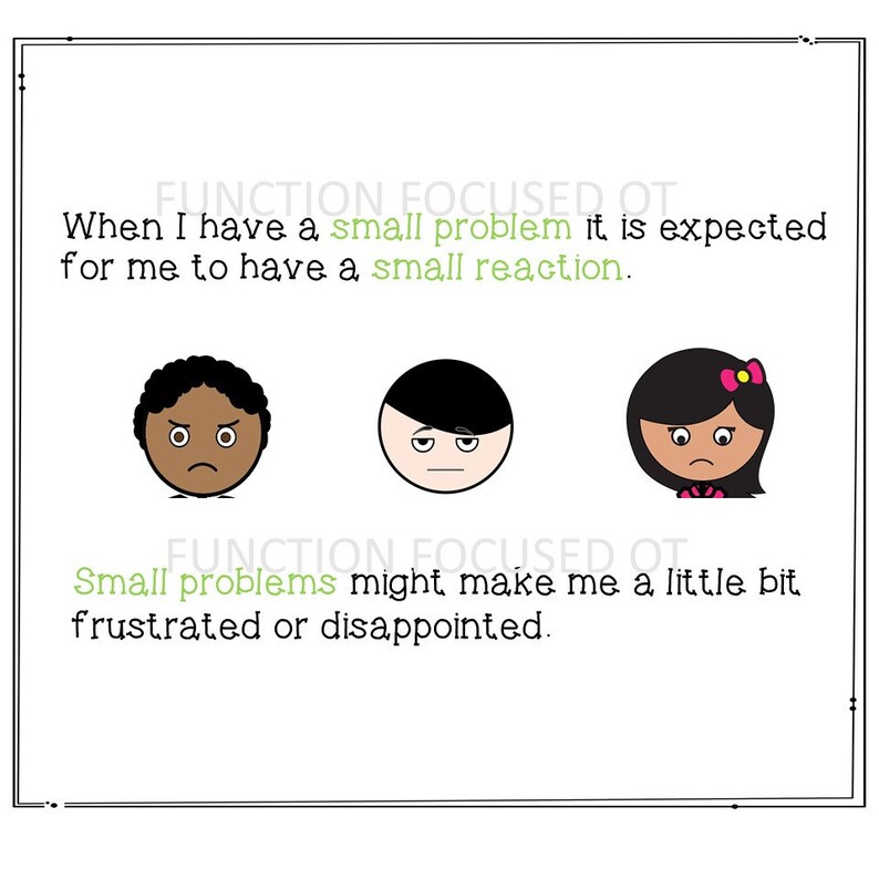Size of the Problem Social Story - Social Emotional Learning - Digital ...