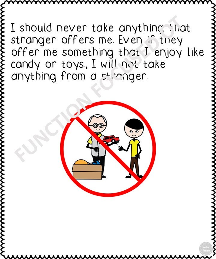 Stranger Safety Social Story: Printable Kids' Safety Narrative (PDF ...
