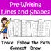Pre-writing Strokes & Shapes Packet - Fine Motor OT Preschool Tracing ...