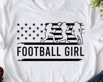 Female Flag Football Svg - Etsy