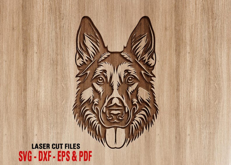307 Laser Cut Bundle Dog Faces Complete Dog Breeds Dxf, Svg, Pdf, Eps ...